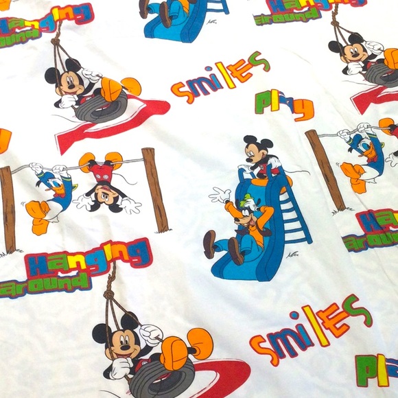 Disney | Bedding | Disney Mickey Mouse Twin Sheet Set Playground With ...